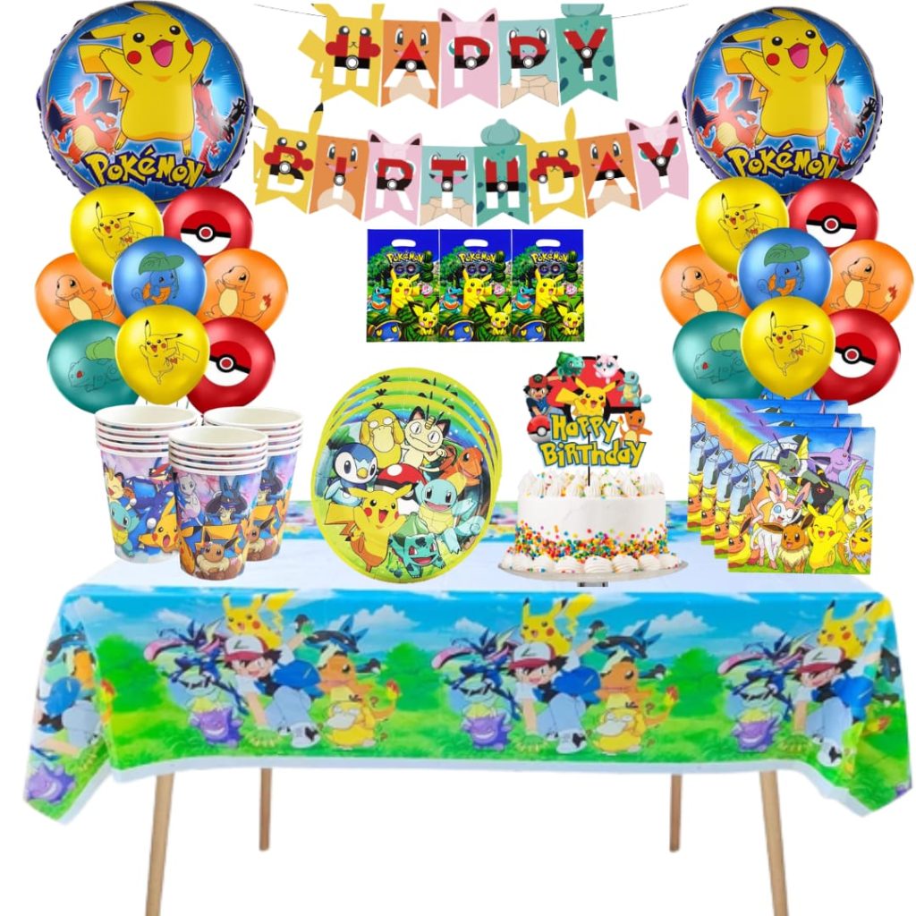 Globos Cotillón Decorativo Cumpleaños Pokemon – Tu Fiesta a un Click