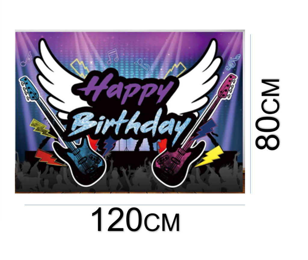 Fondo telón decorativo Rock star alas – Tu Fiesta a un Click