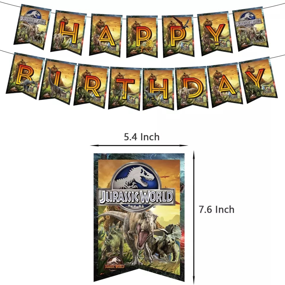 Set Decorativo para Cumpleaños Jurassic Park (Dinosaurio) mod 2 – Tu ...
