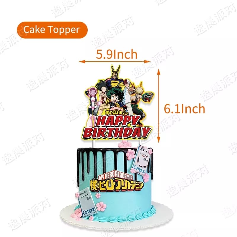 Set Decorativo para Cumpleaños My Hero Academia – Tu Fiesta a un Click