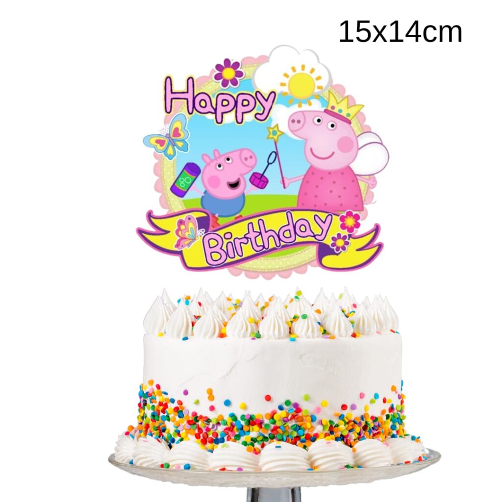Topper para Torta de Cumpleaños Peppa Pig – Tu Fiesta a un Click