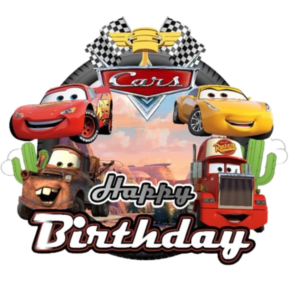 Topper Decorativo para Torta de Cumpleaños Cars – Tu Fiesta a un Click