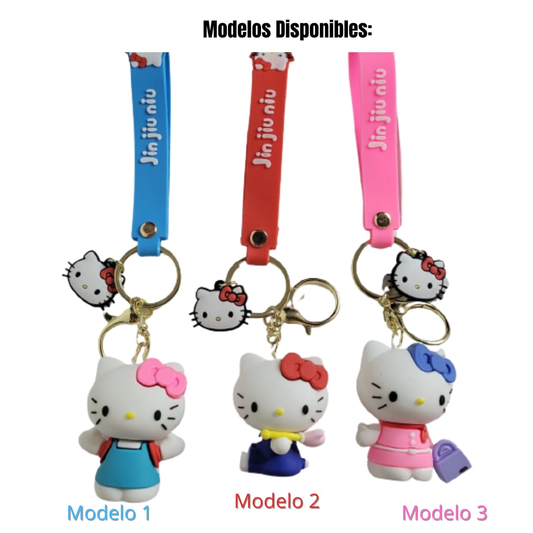 Llavero Individual Colección Hello Kitty 6cm X 5cm Tu Fiesta A Un Click