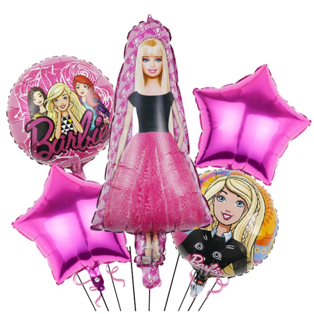 Set Globos Aluminio 5 piezas Barbie – Tu Fiesta a un Click