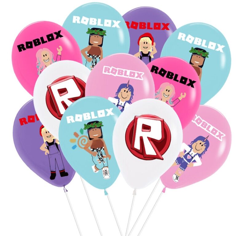 Pack 12 Globos Látex Roblox niña – Tu Fiesta a un Click