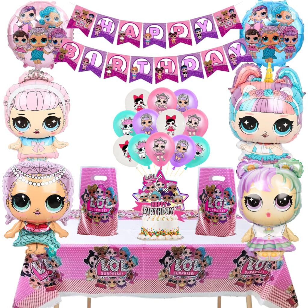 Set Globos Decorativo + Mantel Cumpleaños LOL – Tu Fiesta a un Click