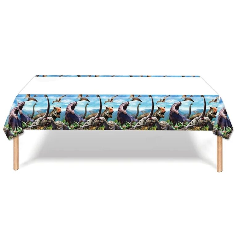 Mantel Decorativo Cumpleaños Dinosaurios 220cm x 130cm – Tu Fiesta a un ...