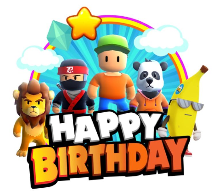 Topper Decorativo Cumpleaños Stumble Guys – Tu Fiesta a un Click