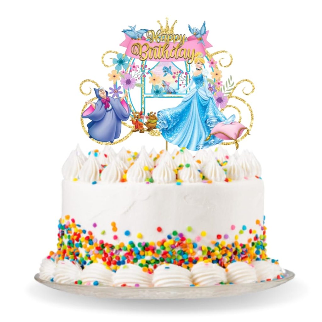 Topper para Torta de Cumpleaños La Cenicienta (Princesa Disney) – Tu ...