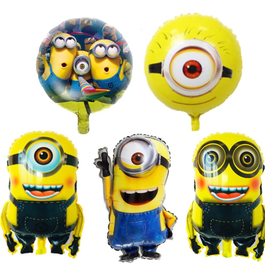 Set Globos Aluminio Minions 5pzas – Tu Fiesta a un Click
