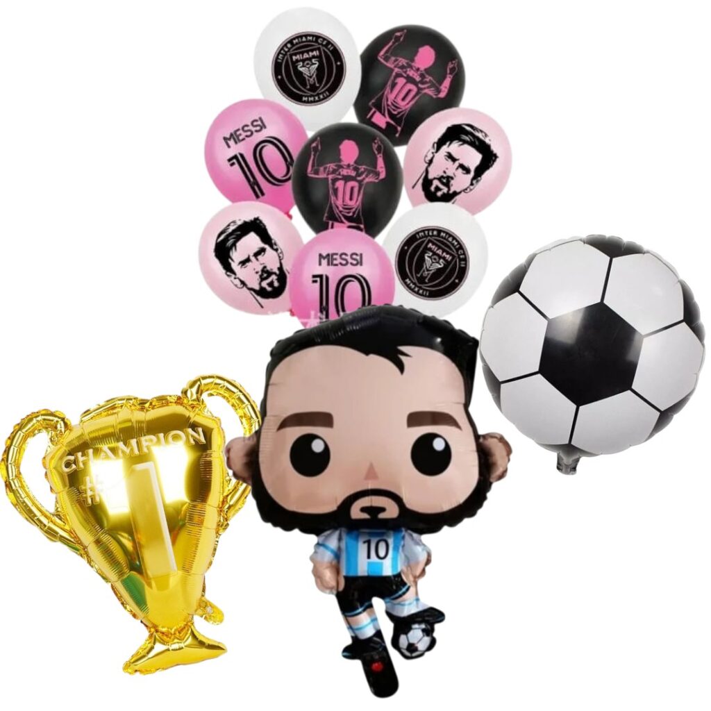 Set Globos Decorativo Messi futbol – Tu Fiesta a un Click