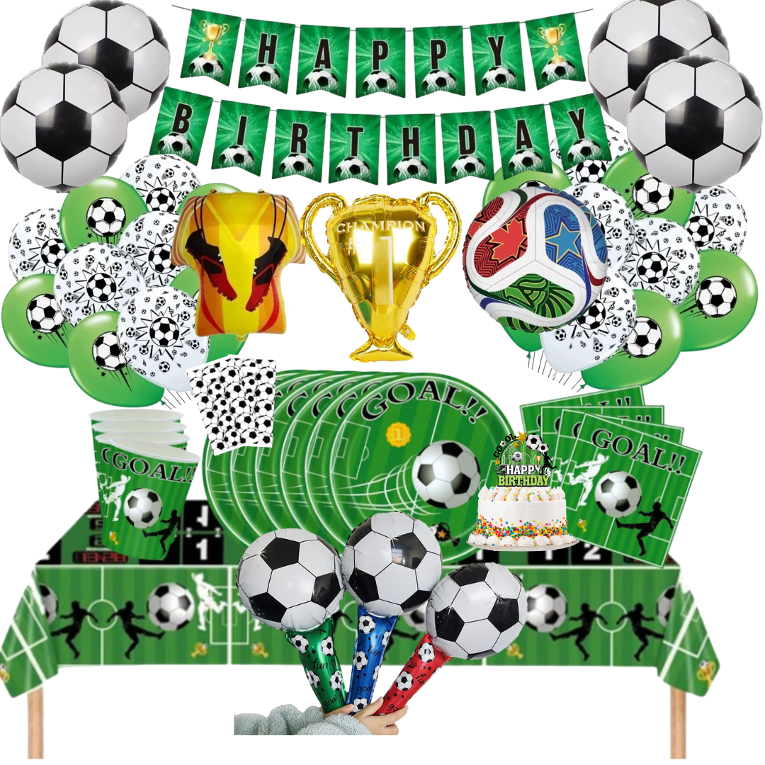 Kit Cotillón Fútbol Mundialista x10 Decoración Cumpleaños – Tu Fiesta a ...